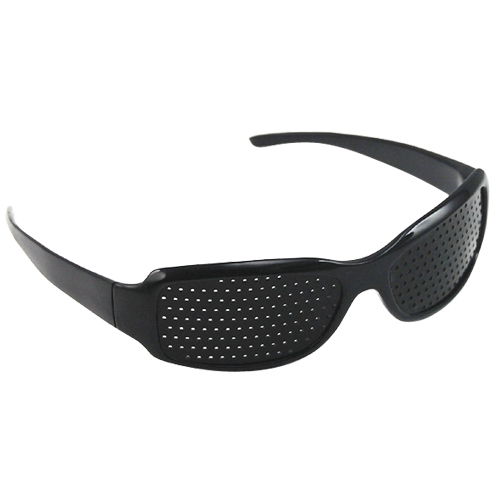 Black Eyesight Improvement Vision Care Exercise Eyewear Pinhole Glasses